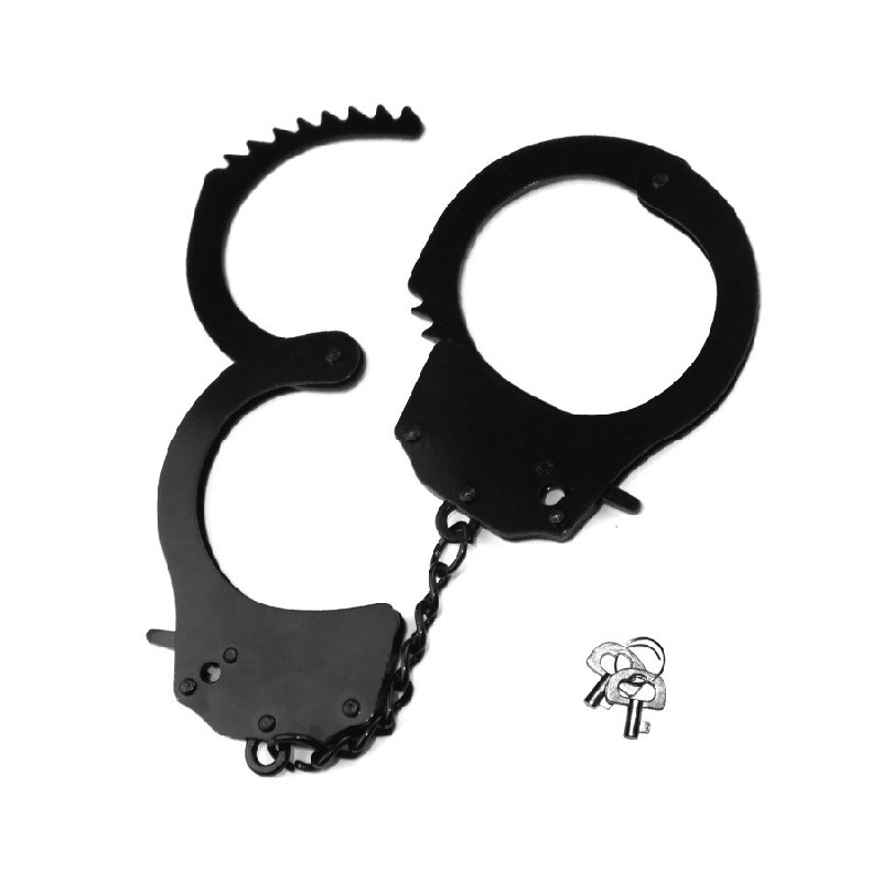 Handboeien metaal - zwat | Nooitmeersaai