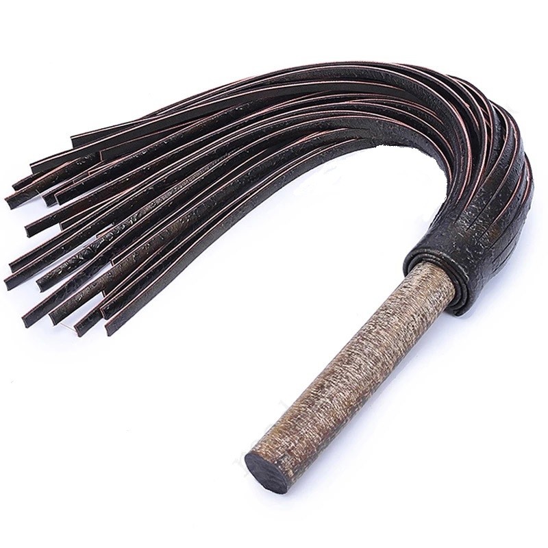 PU leren zweep bruin - 54 cm | Nooitmeersaai